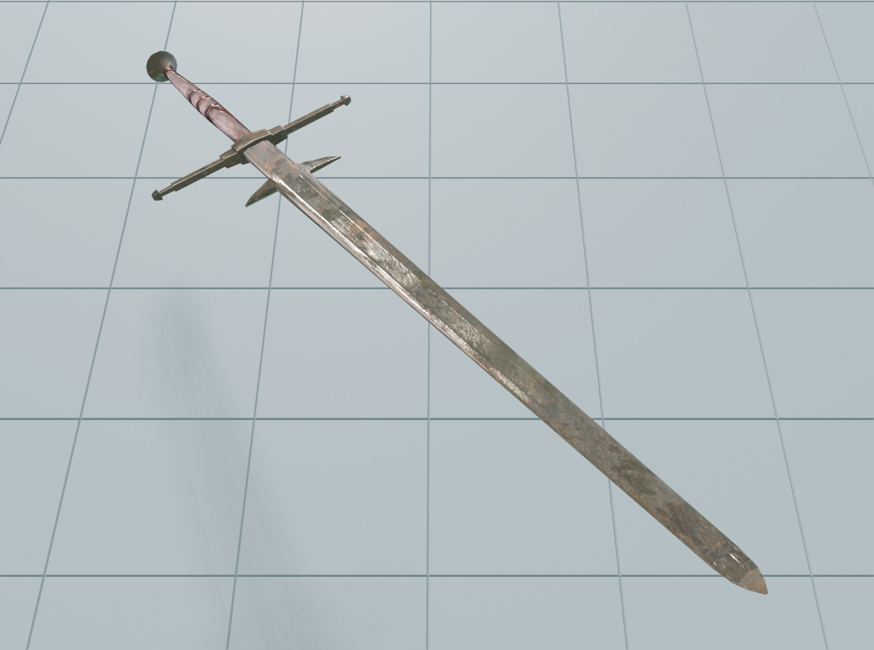 ArtStation - Rusted Great Sword - Rusted zweihander | Game Assets