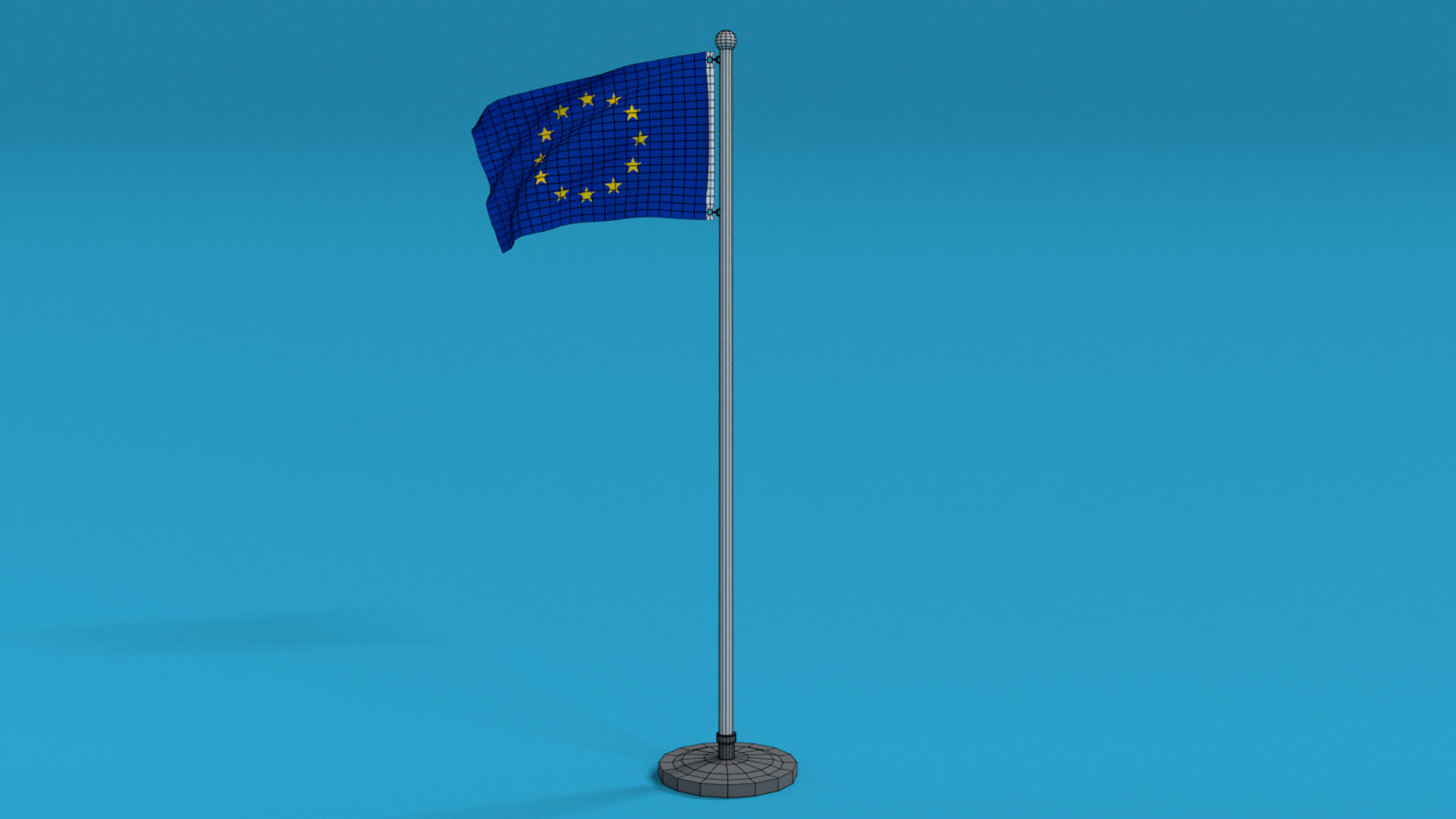 ArtStation - Low Poly Seamless Animated Europe Flag | Game Assets