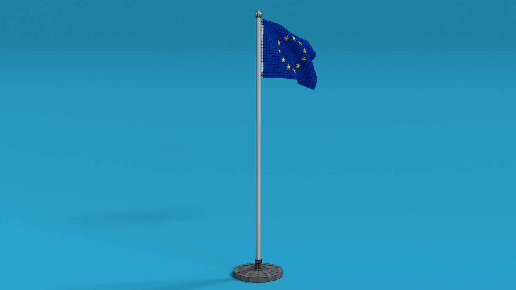 ArtStation - Low Poly Seamless Animated Europe Flag | Game Assets