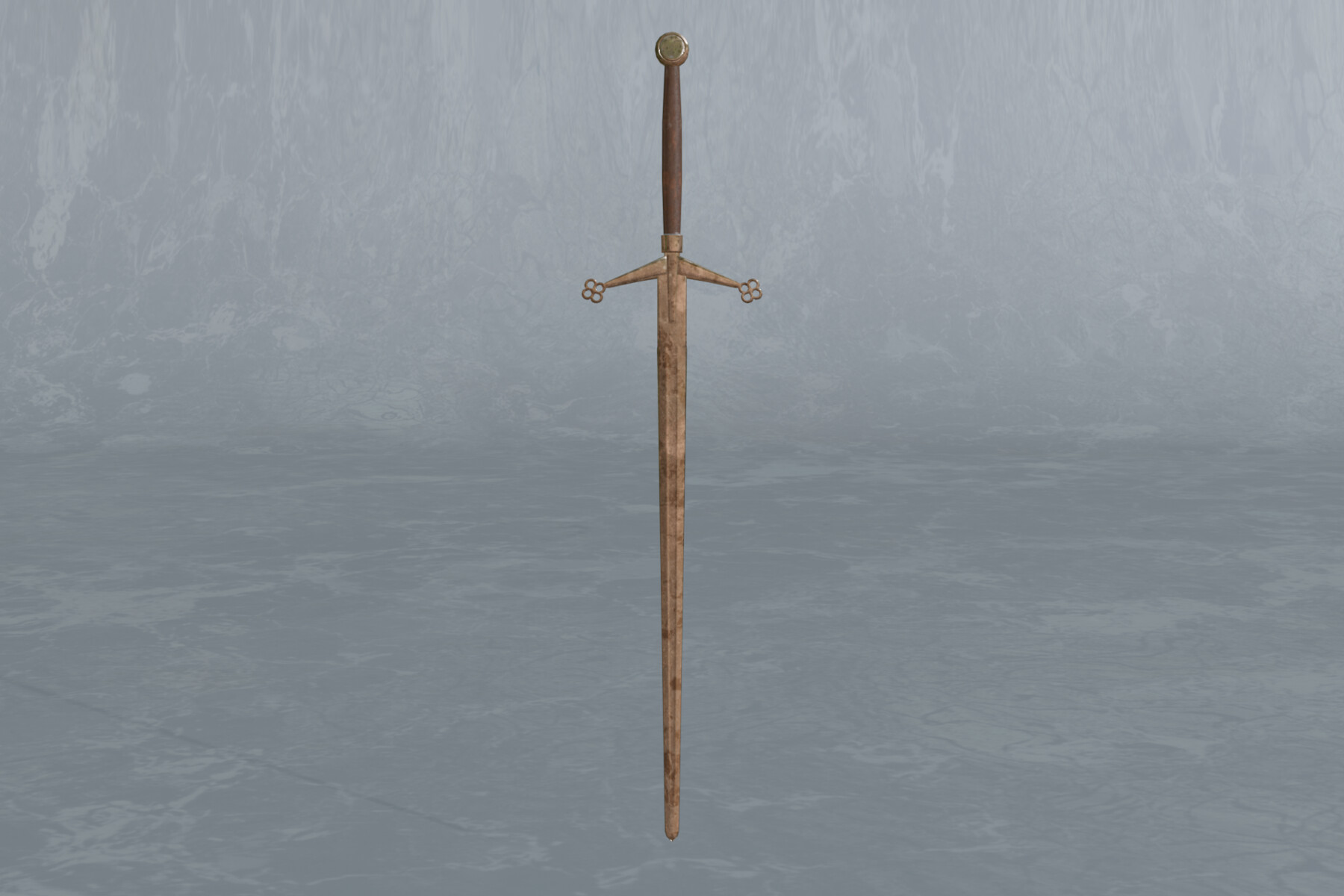 ArtStation - Rusted scottish claymore - two-handed sword | Game Assets