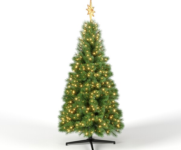 ArtStation - Tree-Christmas Tree with Animated Lights - Set 1 | Resources