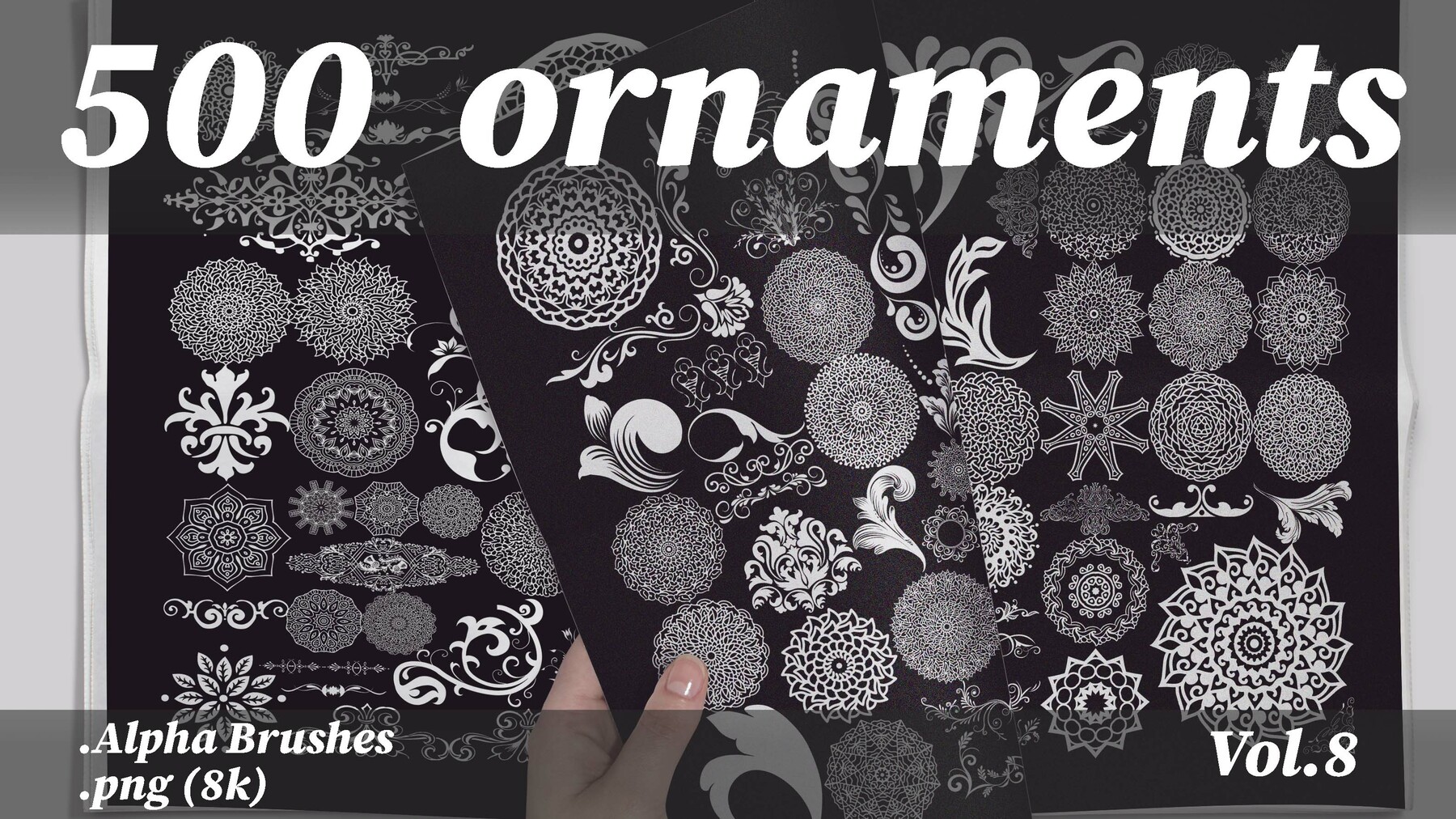 ArtStation - 500 ornaments png (8k) vol.8 Garland, Chinoiserie, Shell ...