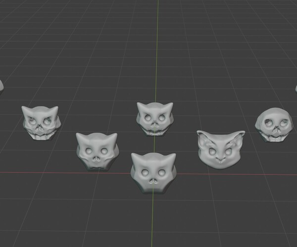 ArtStation - Cute Cartoon Skull Generator + 8 ready characters | Resources