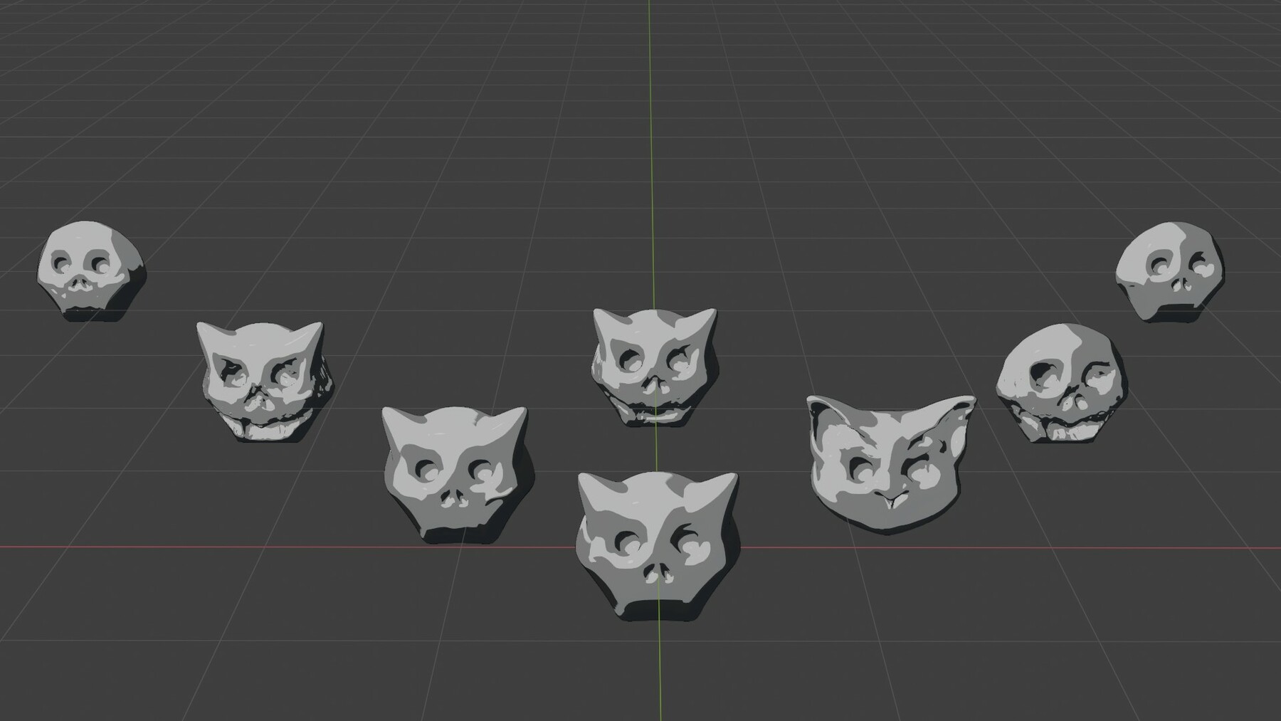 ArtStation - Cute Cartoon Skull Generator + 8 ready characters | Resources