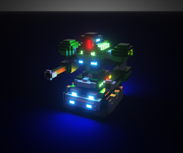 ArtStation - voxel tank mobile | Game Assets