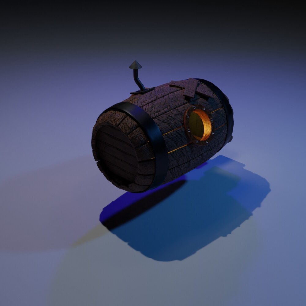 ArtStation - fantasy barrel home | Game Assets