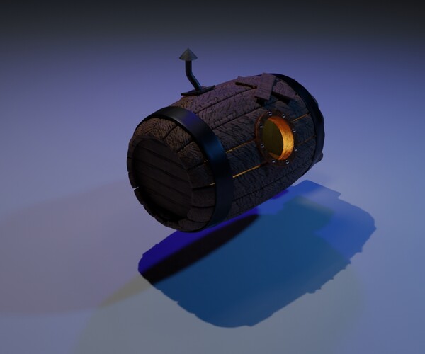 ArtStation - fantasy barrel home | Game Assets