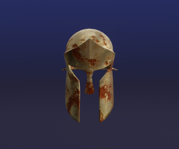 ArtStation - Rusted Fantasy Knight Helmet - Medieval Helmet | Game Assets