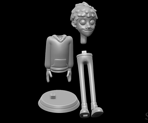 ArtStation - Ben - Dragon Rider 3D print model | Resources