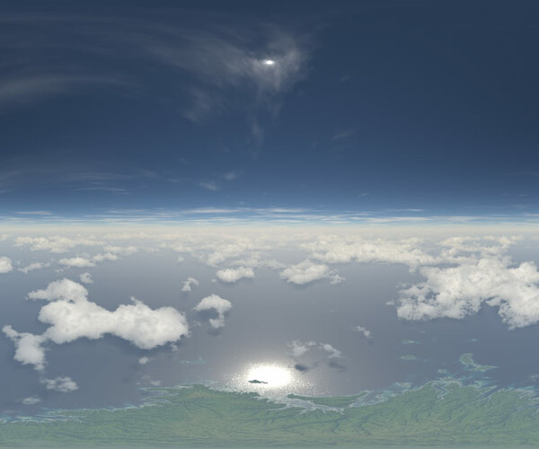 ArtStation - Map #119 Midday Ocean @ 33,000 feet | Resources