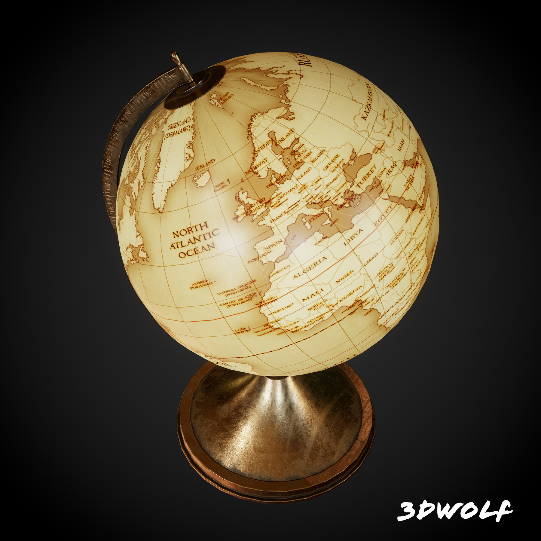ArtStation - Globe 3D Model | Game Assets