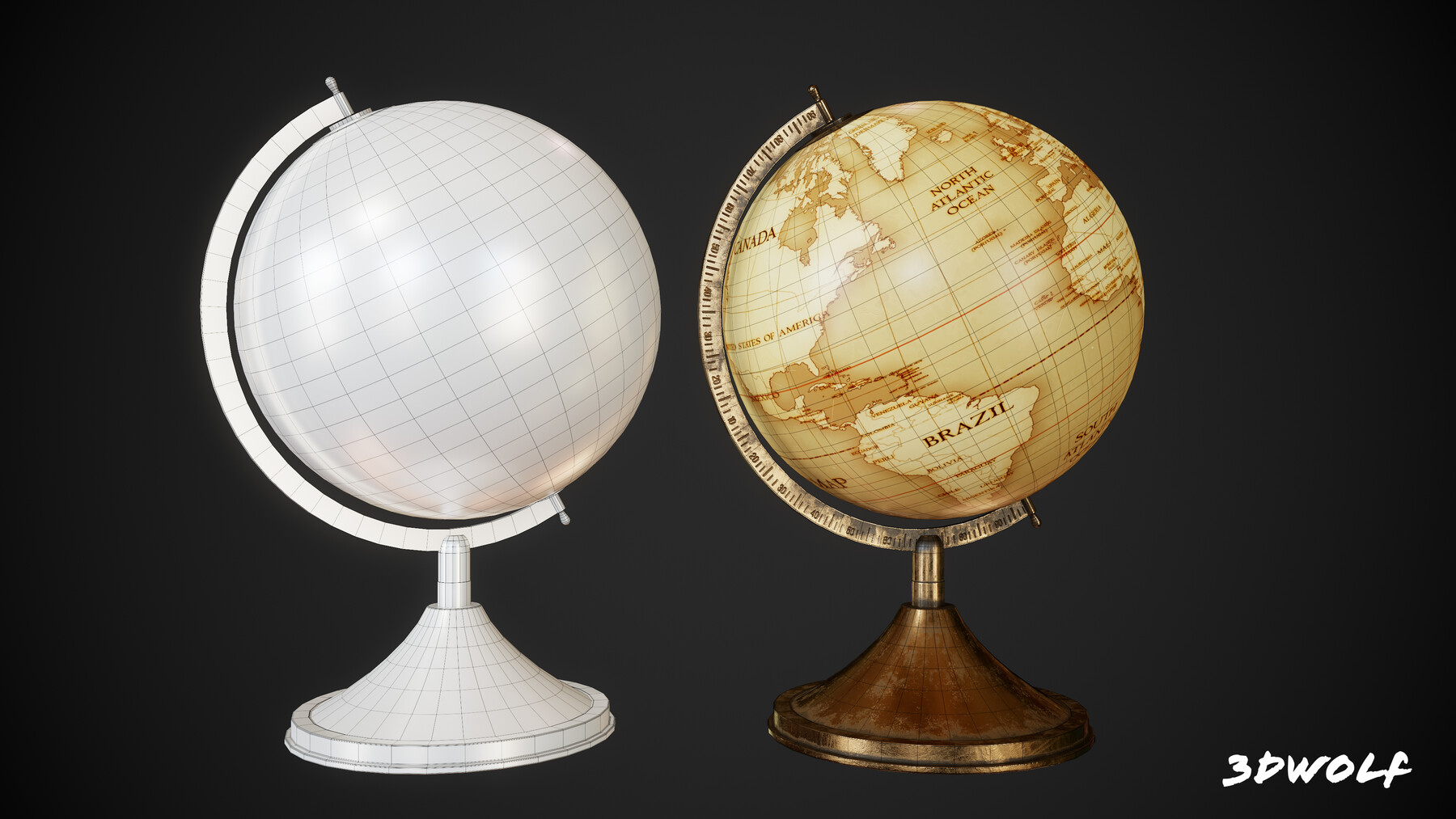 ArtStation - Globe 3D Model | Game Assets