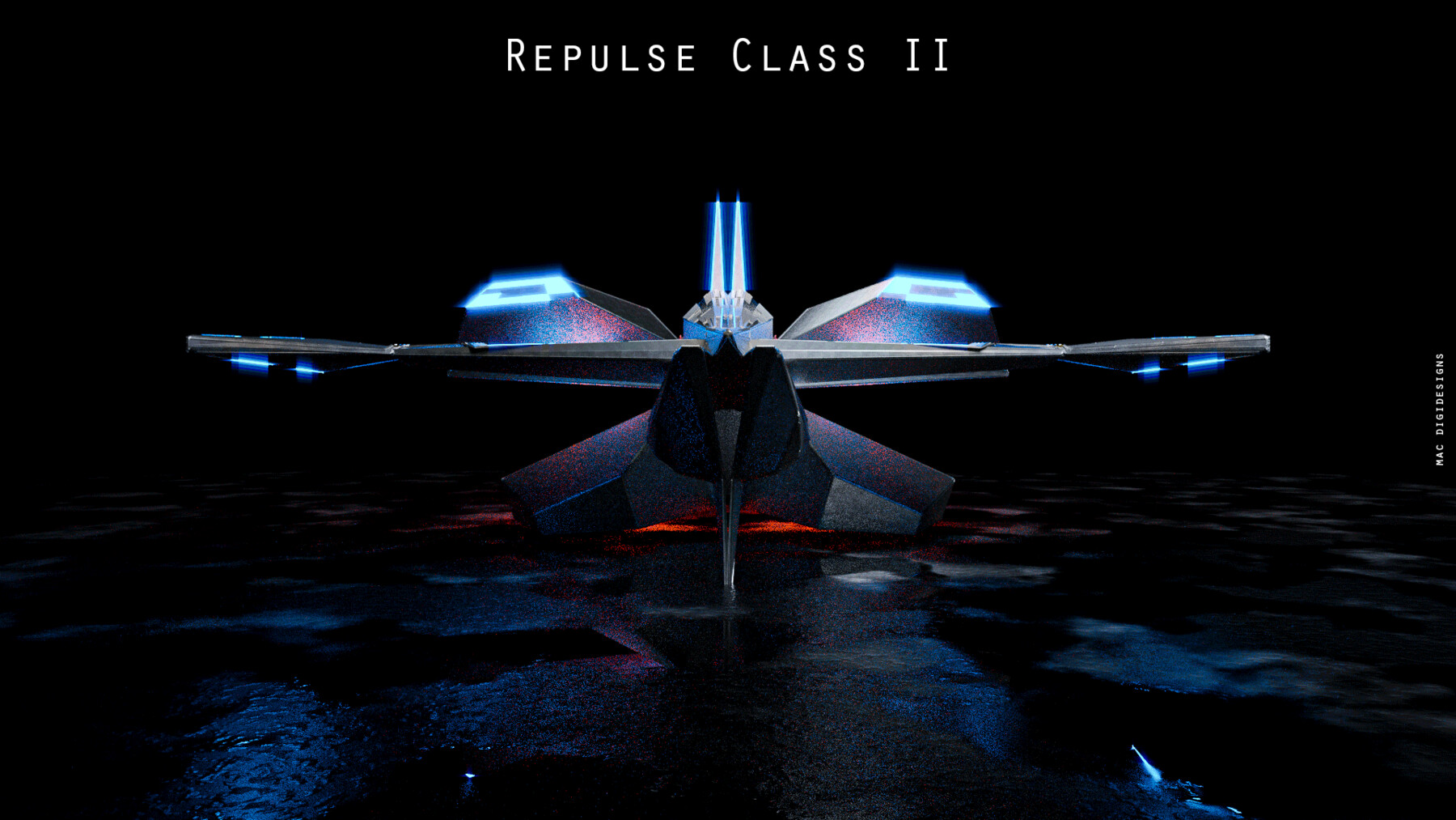 ArtStation - Repulse Class II Low-poly 3D model | Game Assets