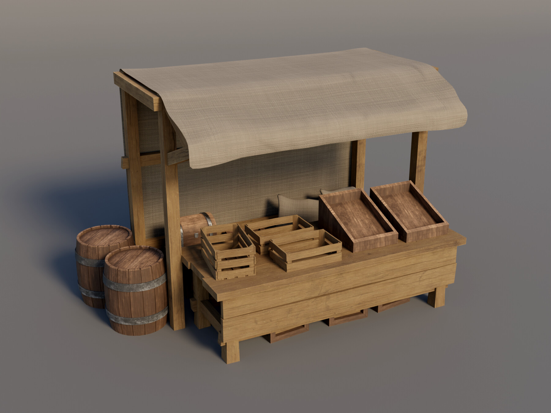 ArtStation - Medieval Market Food | Game Assets