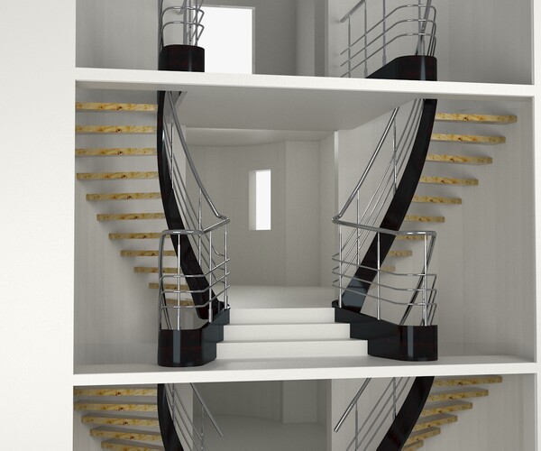 ArtStation - Twisted or Spiral Stairs | Resources