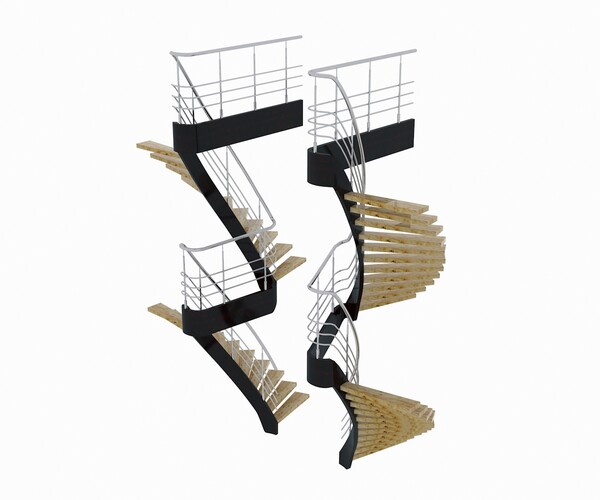 ArtStation - Twisted or Spiral Stairs | Resources