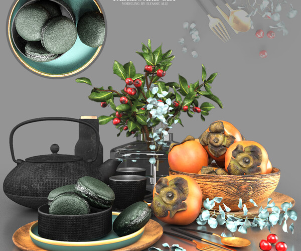 ArtStation - tableware set | Resources