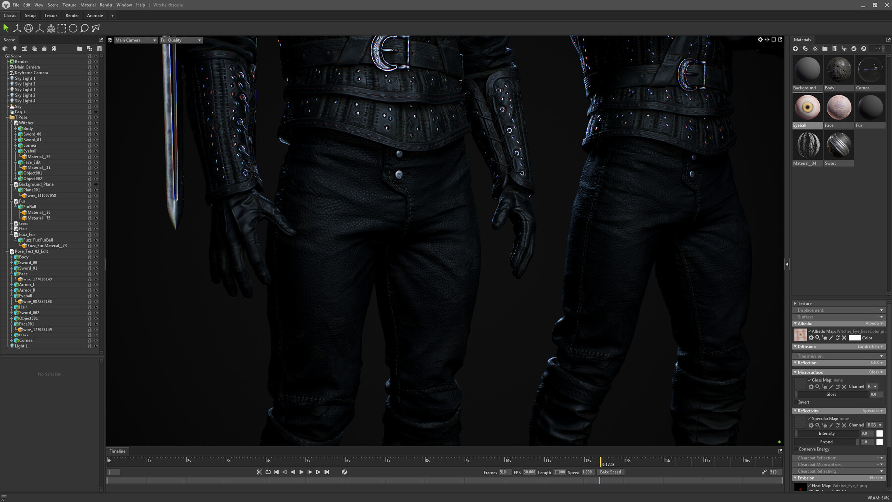 ArtStation - Witcher 3D Character (In-game data) | Game Assets