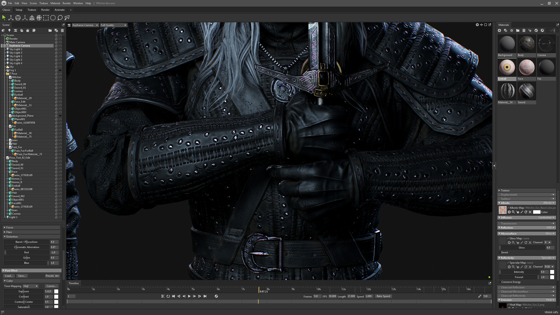 ArtStation - Witcher 3D Character (In-game data) | Game Assets