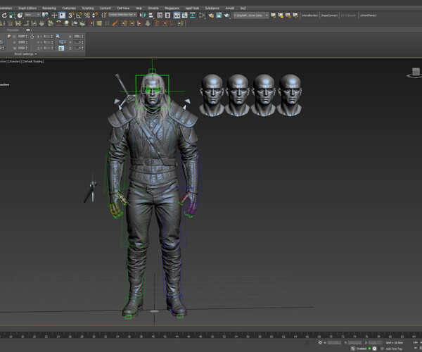 ArtStation - Witcher 3D Character (In-game data) | Game Assets