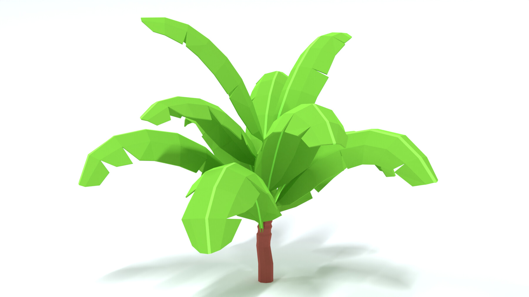 ArtStation - Low Poly Cartoon Banana Tree | Game Assets