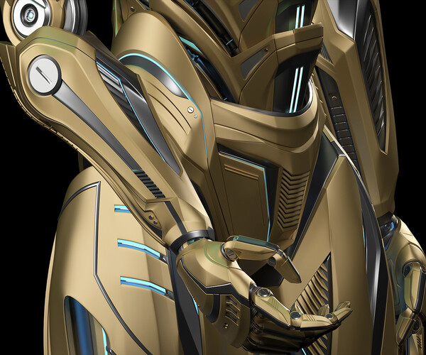 ArtStation - Robot ALIEN MECH - RIGGED - ADVANCED EDITION 3d model ...