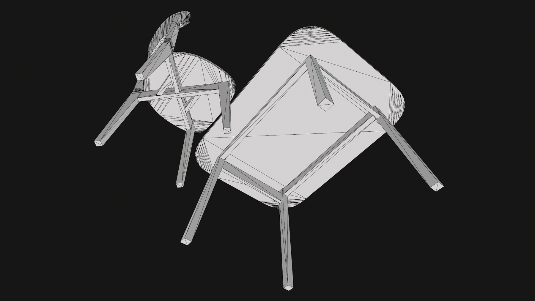 ArtStation - Old Dining Table and Chair | Game Assets