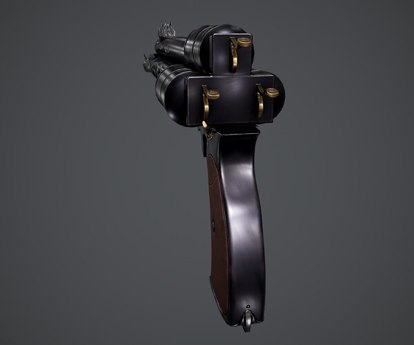 ArtStation - Cerberus Revolver | Game Assets