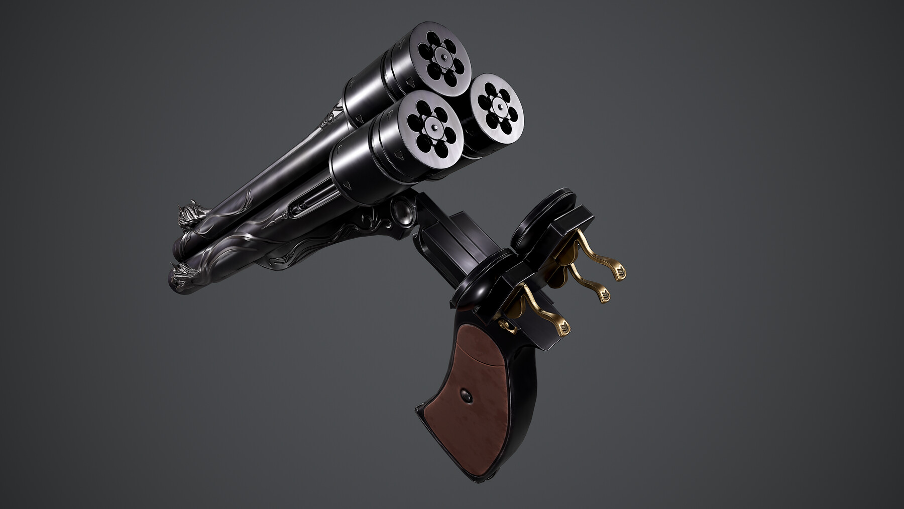 ArtStation - Cerberus Revolver | Game Assets