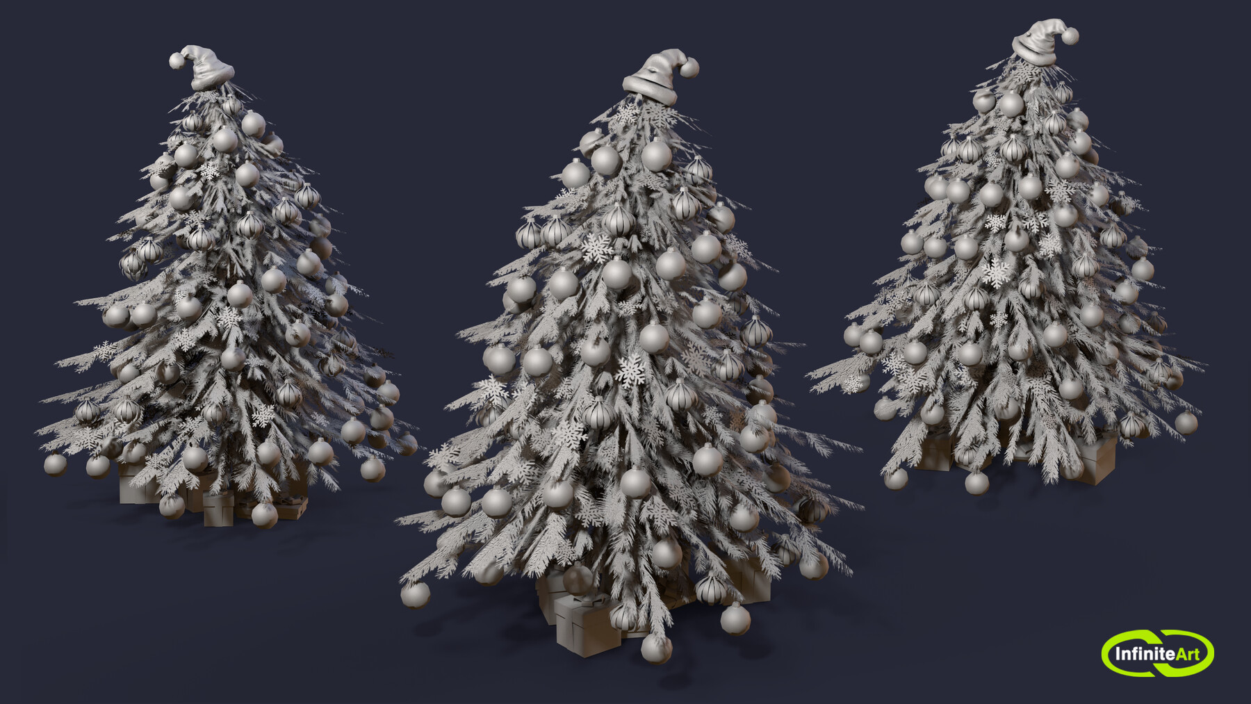 ArtStation - Christmas tree, holiday, Christmas | Game Assets