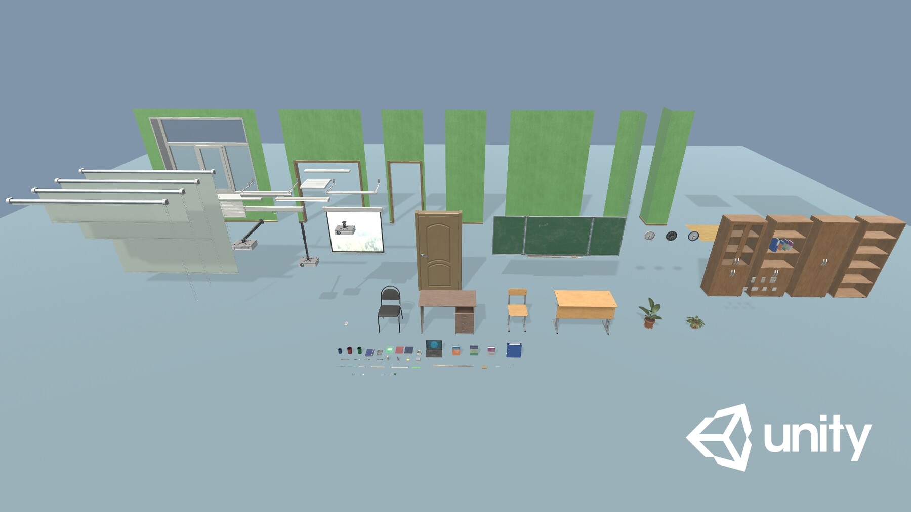 ArtStation - Classroom Props Pack | Game Assets
