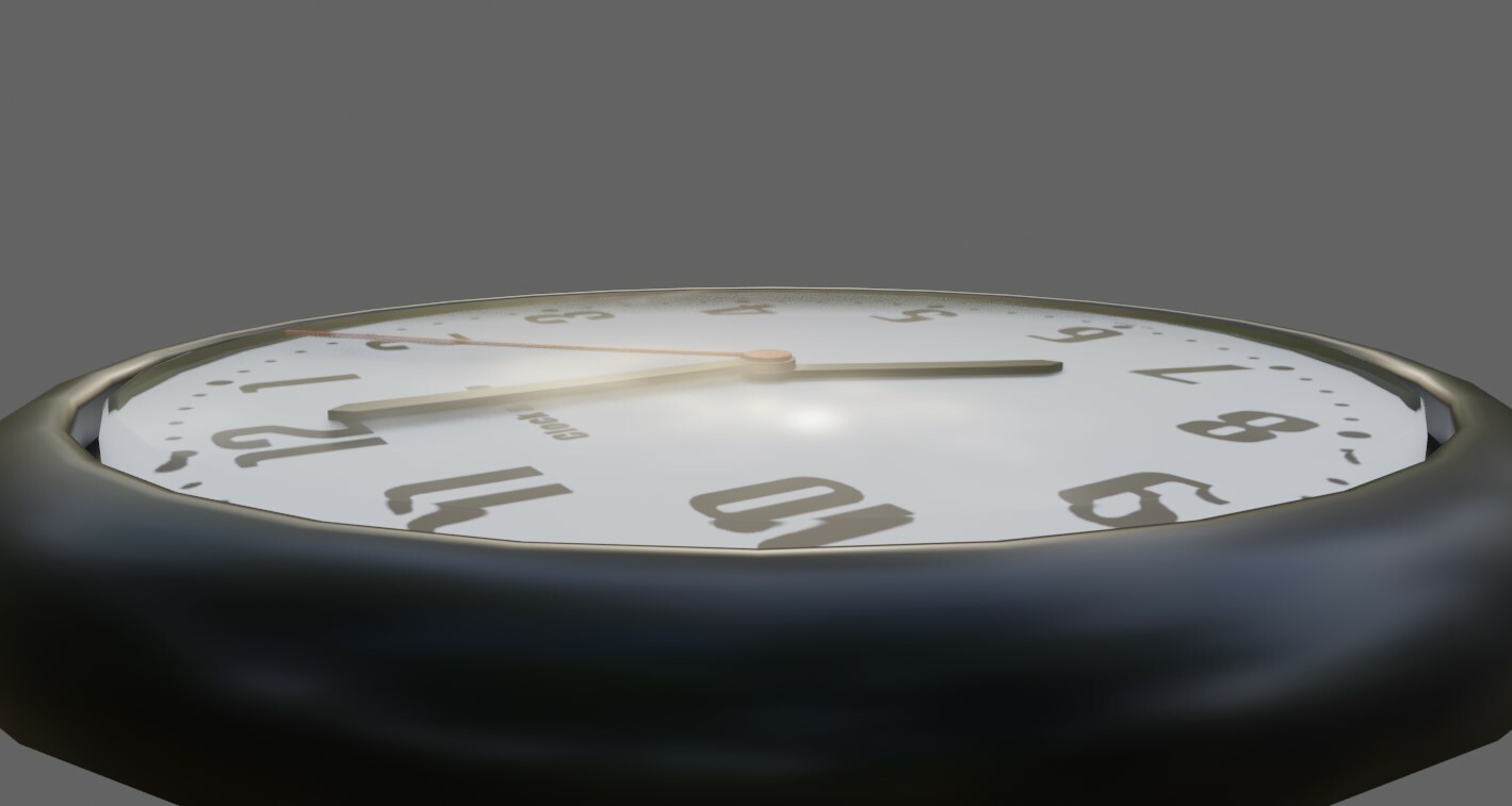 ArtStation - Wall Clock - Relogio de Parede Low-poly 3D model | Game Assets
