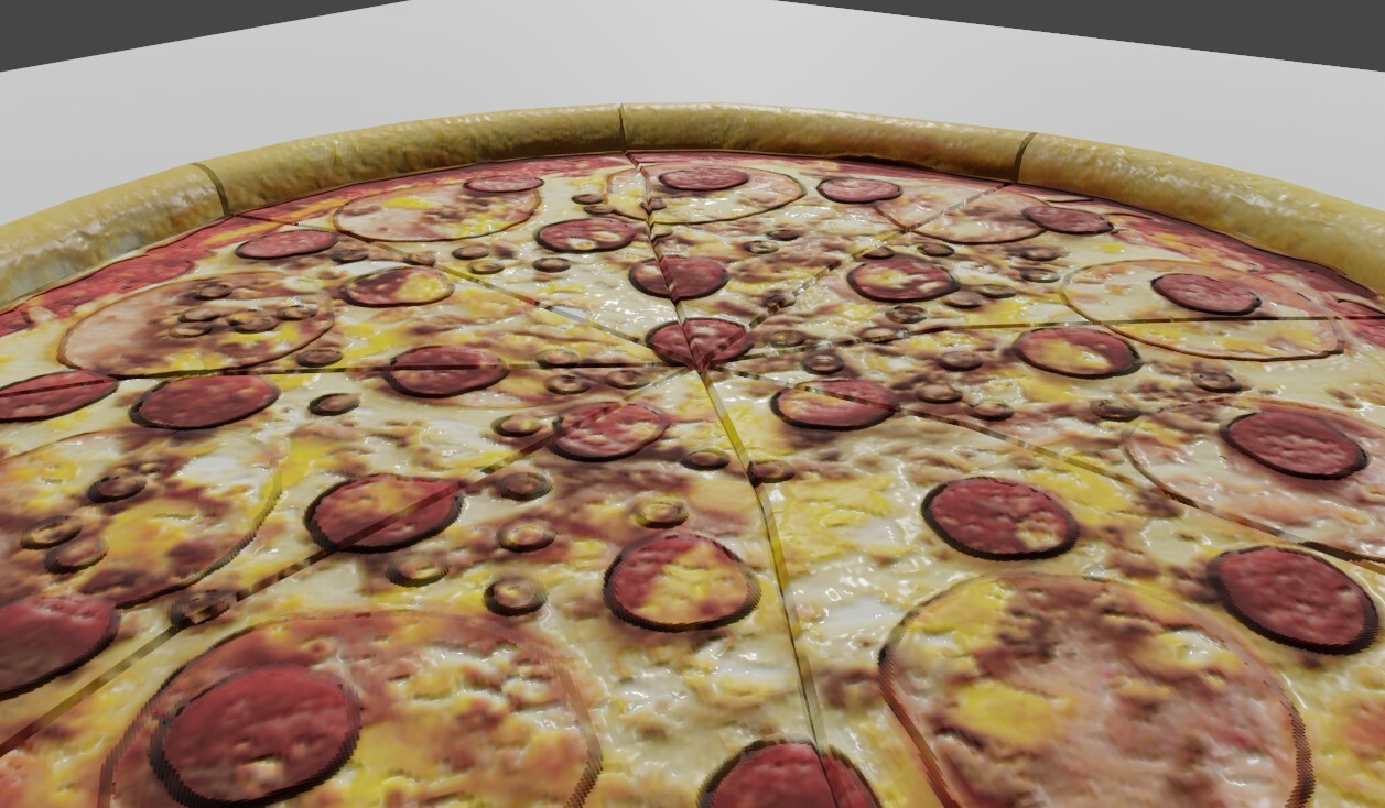ArtStation - Pizza - Food Low-poly 3D model | Game Assets