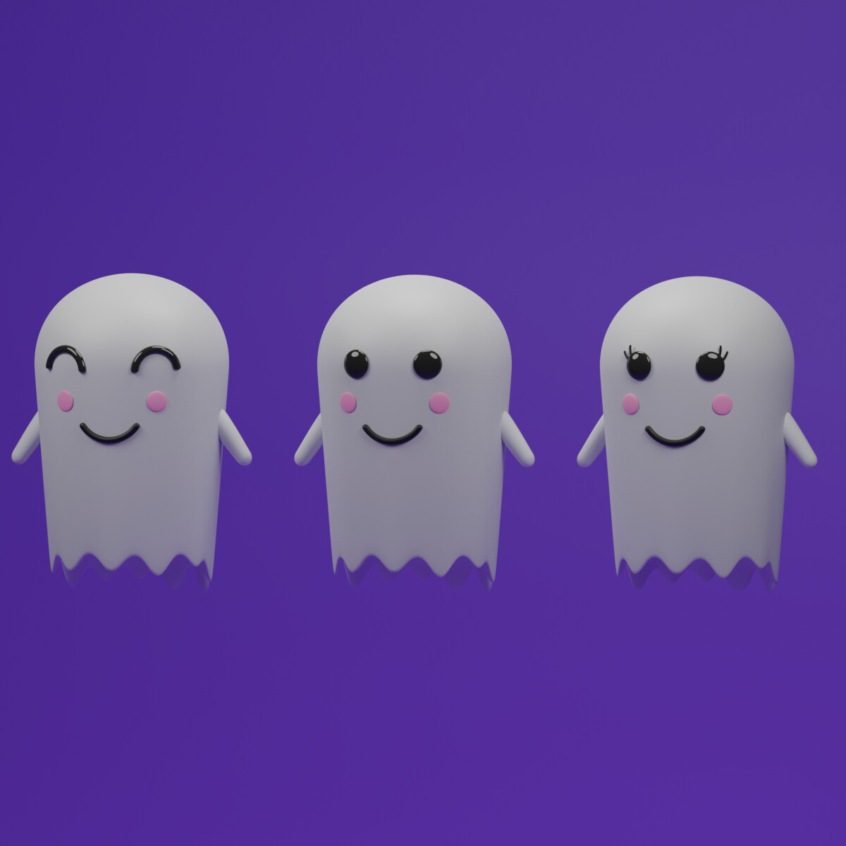 ArtStation - Cartoon Cute Ghost | Resources