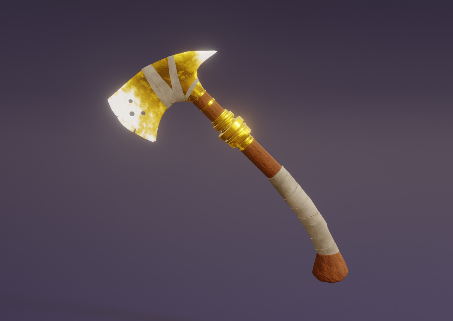 ArtStation - Light / holy axe - Model 01 | Game Assets