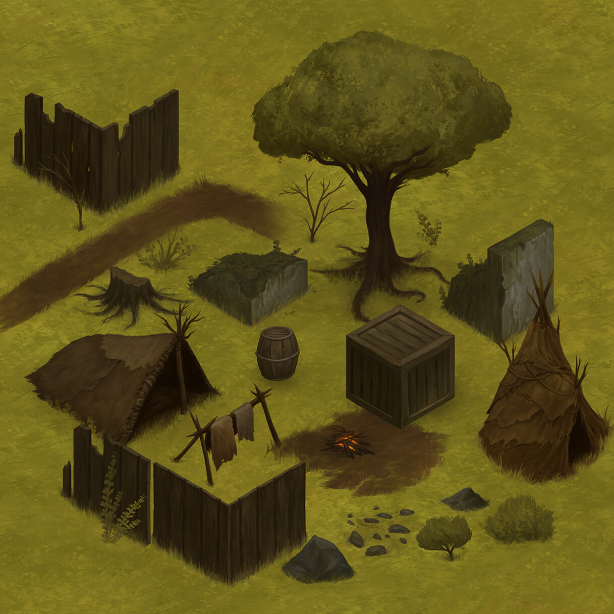 ArtStation - Fantasy Map Assets | Game Assets