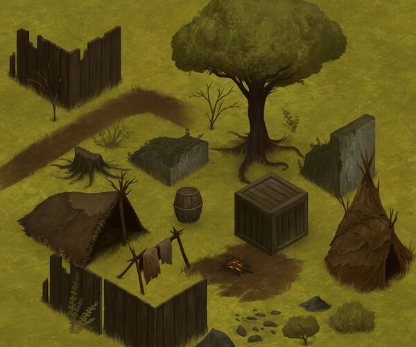 ArtStation - Fantasy Map Assets | Game Assets