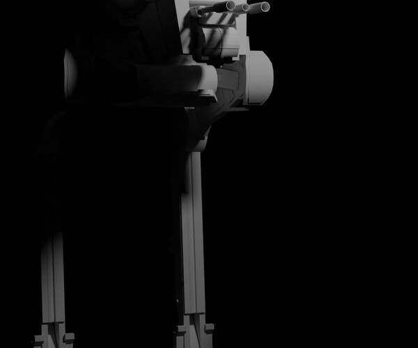 ArtStation - Star Wars AT-ST | Game Assets