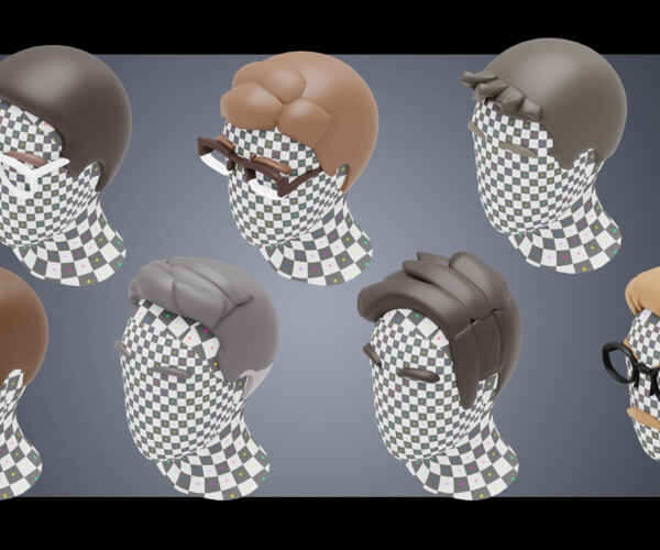 ArtStation - 150 Base Stylized Haircuts | Resources