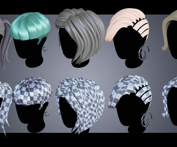 ArtStation - 150 Base Stylized Haircuts | Resources