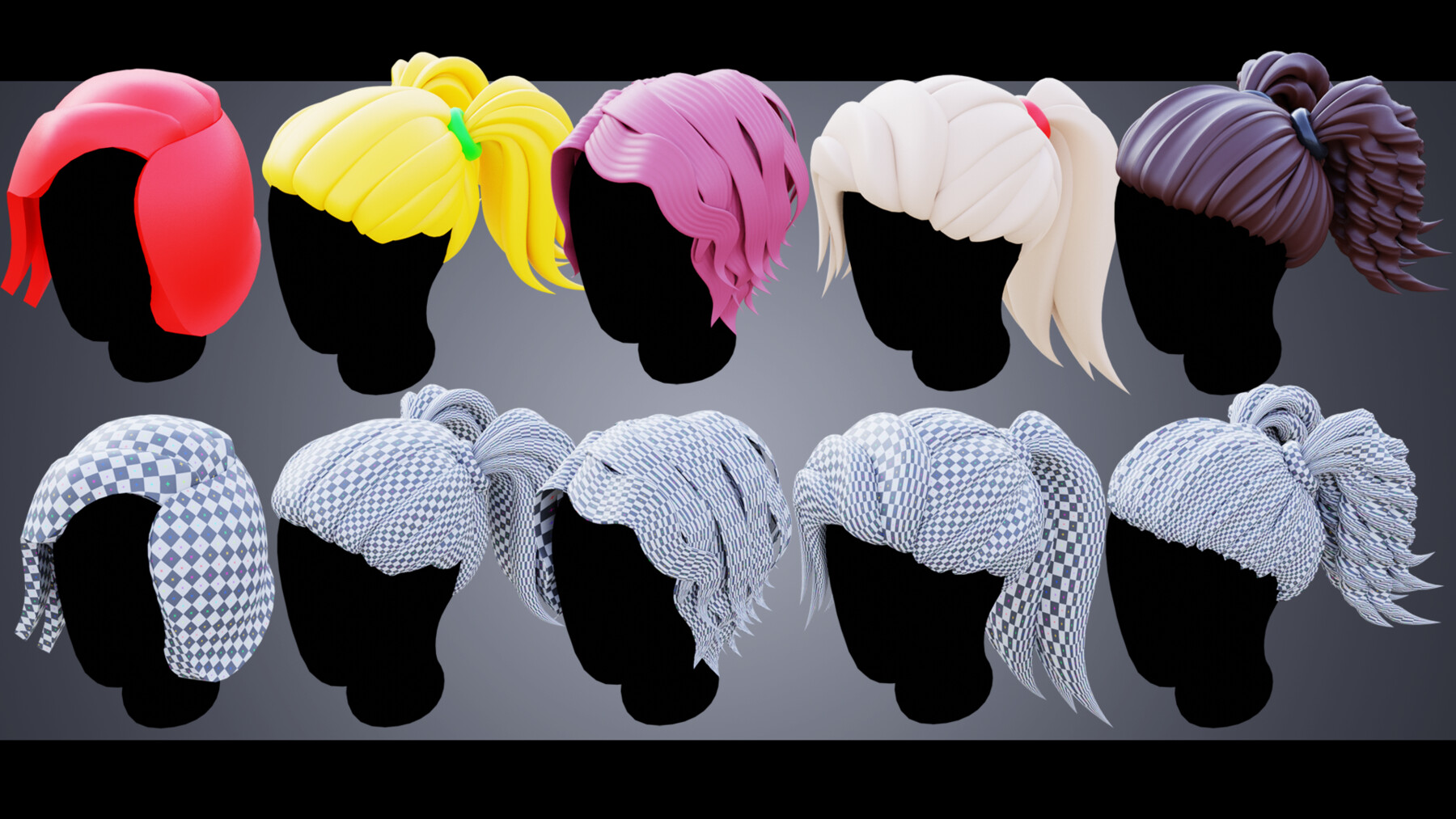 ArtStation - 150 Base Stylized Haircuts | Resources