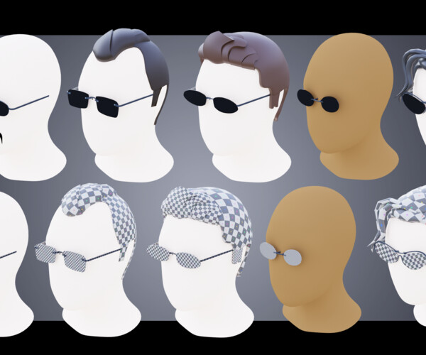 ArtStation - 150 Base Stylized Haircuts | Resources