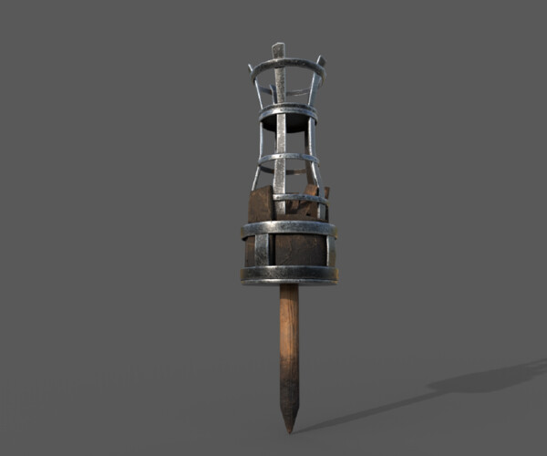 ArtStation - torch Low-poly 3D model | Resources