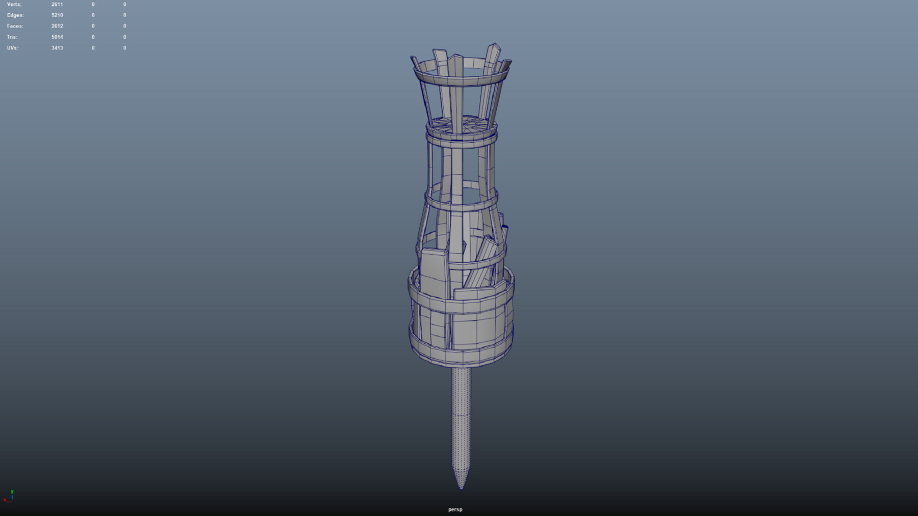 ArtStation - torch Low-poly 3D model | Resources