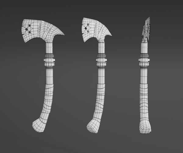 ArtStation - Shadow Axe - Model 01 | Game Assets