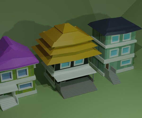 ArtStation - Casual house layouts for games | Game Assets