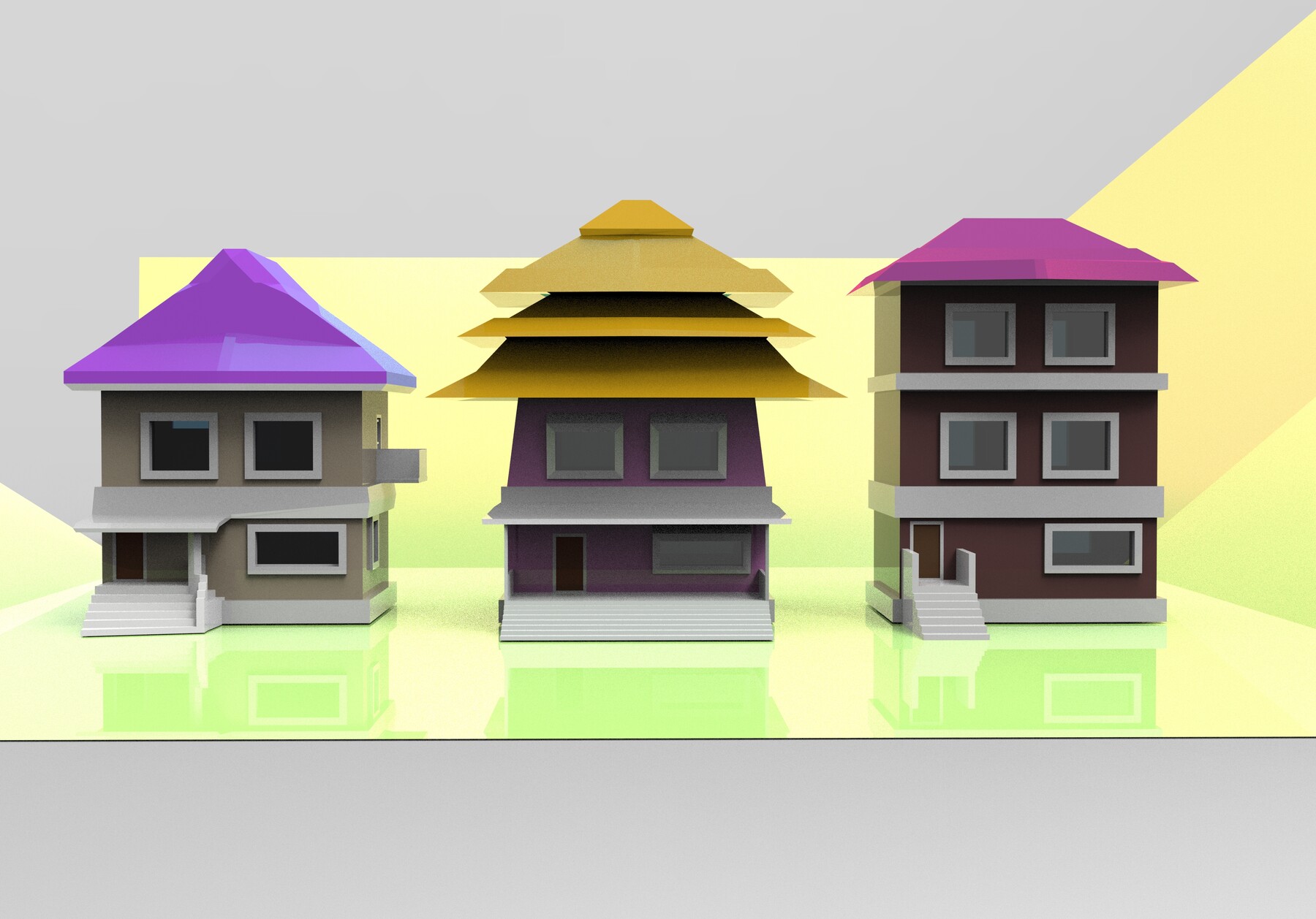 ArtStation - Casual house layouts for games | Game Assets