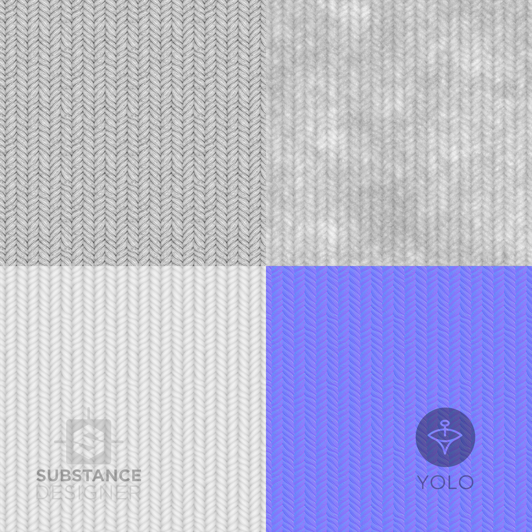 ArtStation - Wool\fabric 4K PBR material | Game Assets