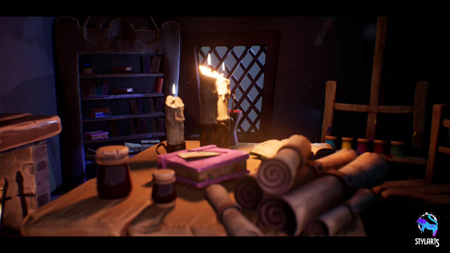 ArtStation - Stylized Wizard Room | Game Assets