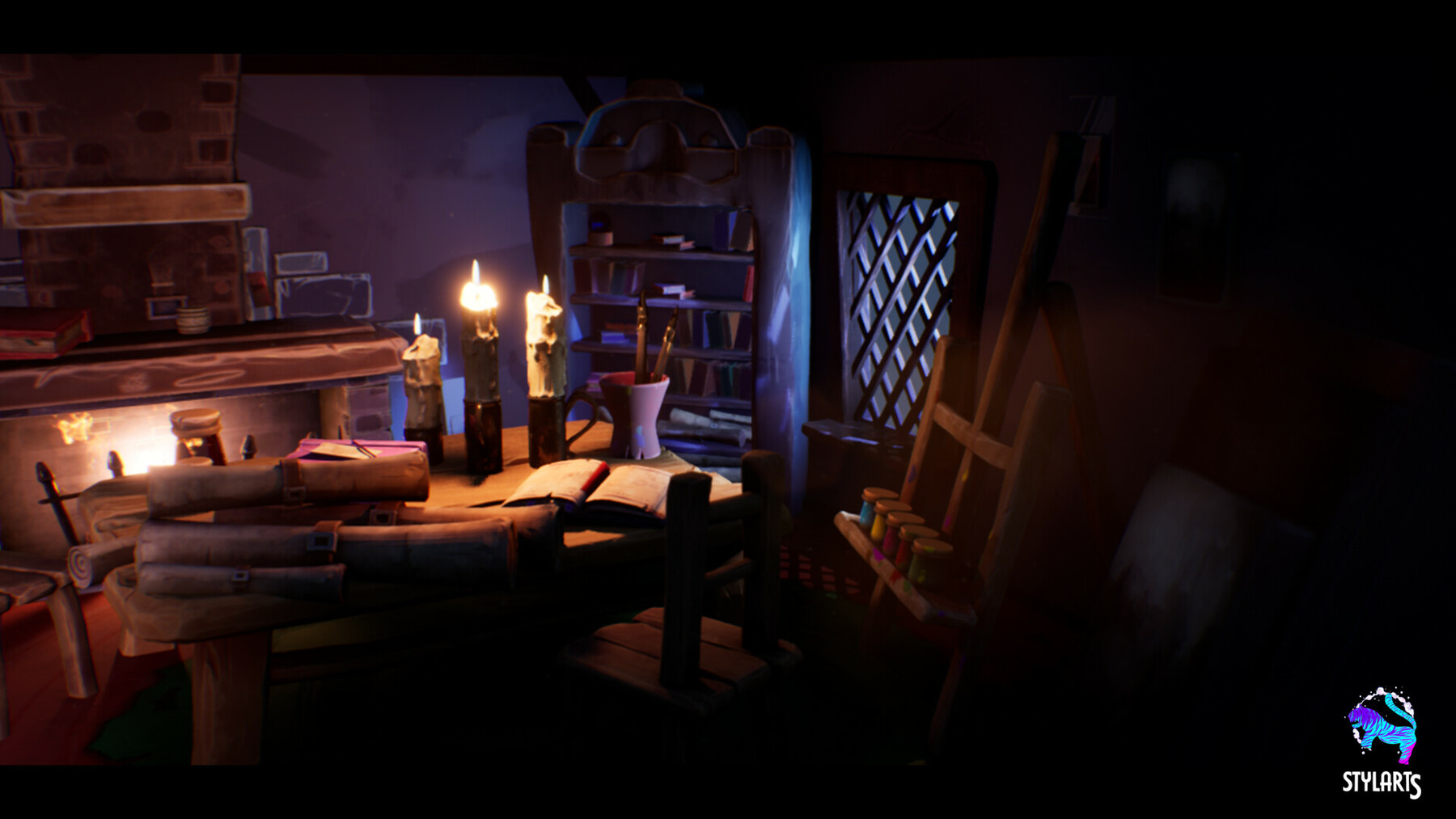 ArtStation - Stylized Wizard Room | Game Assets